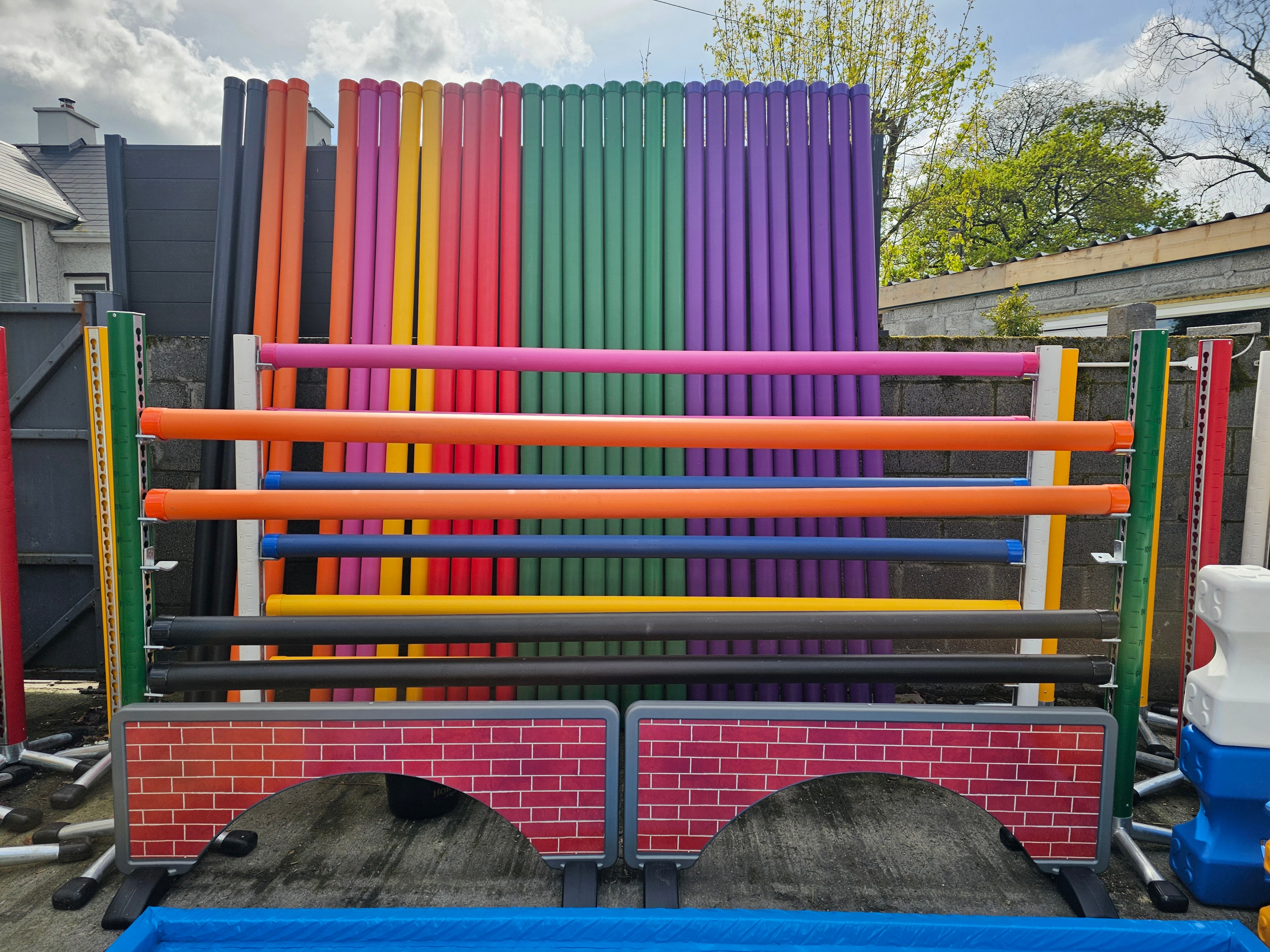 Show Jump Poles 3mtr - Plastic with Wooden Core – Horse Heaven Equestrian