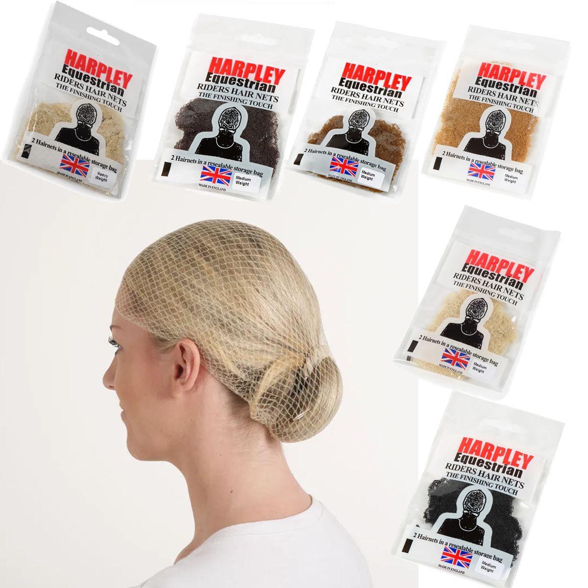 Harpley Hair Nets Pack of 2 - Assorted Colours – Horse Heaven Equestrian