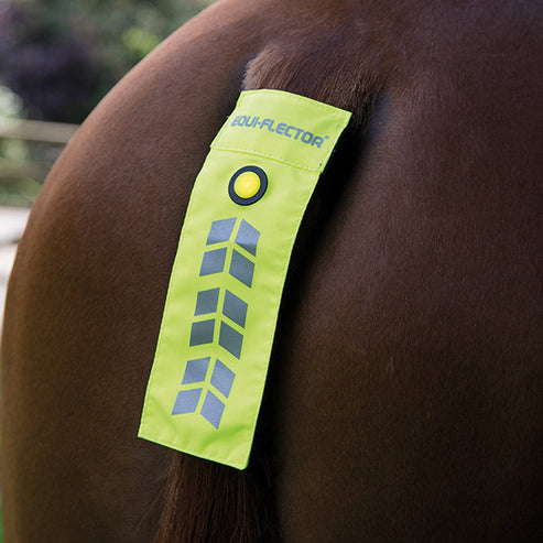 Equi-Flector Flashing Tail Strap - Yellow – Horse Heaven Equestrian